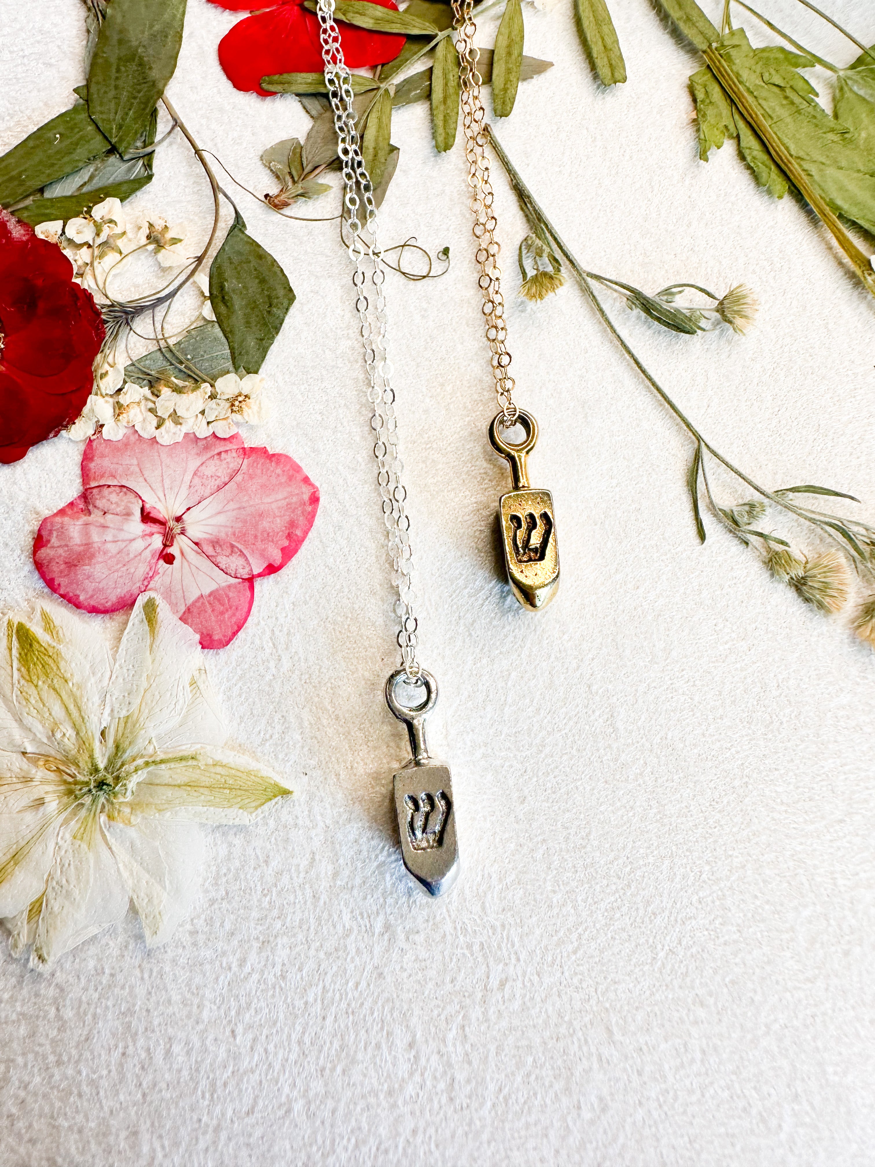 The cutest dreidel necklaces you ever did see! – Handmade by Elyse